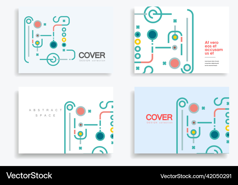 Abstract color shapes background simple symbol Vector Image