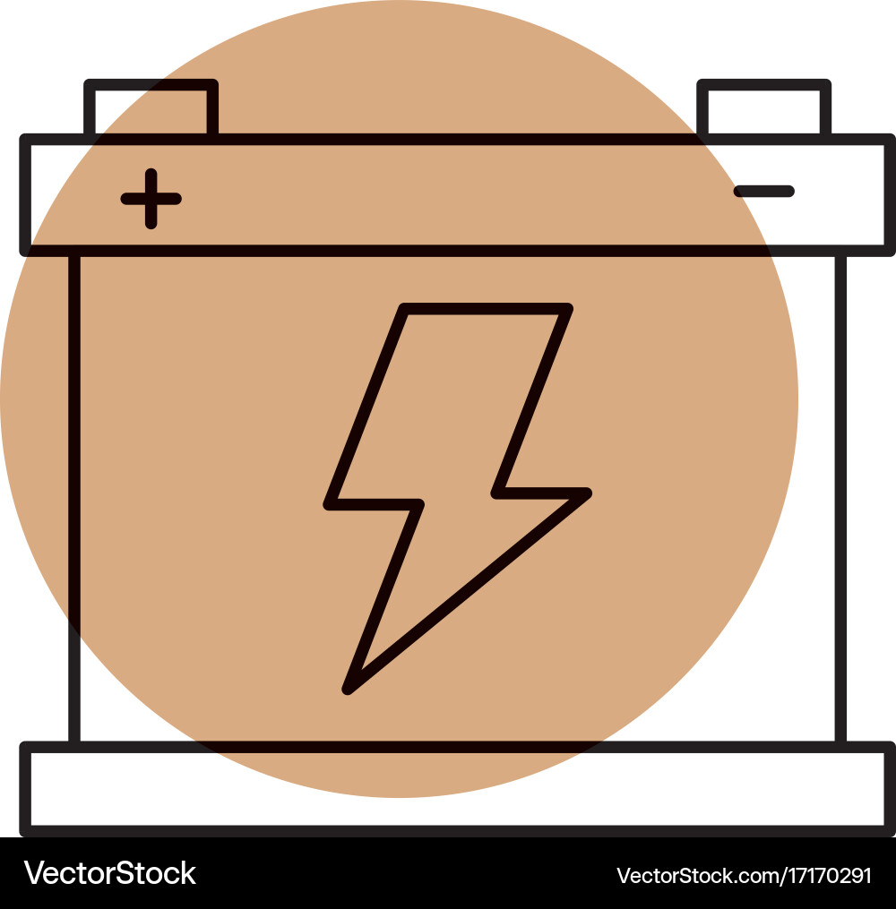 Car battery accumulator energy power Royalty Free Vector