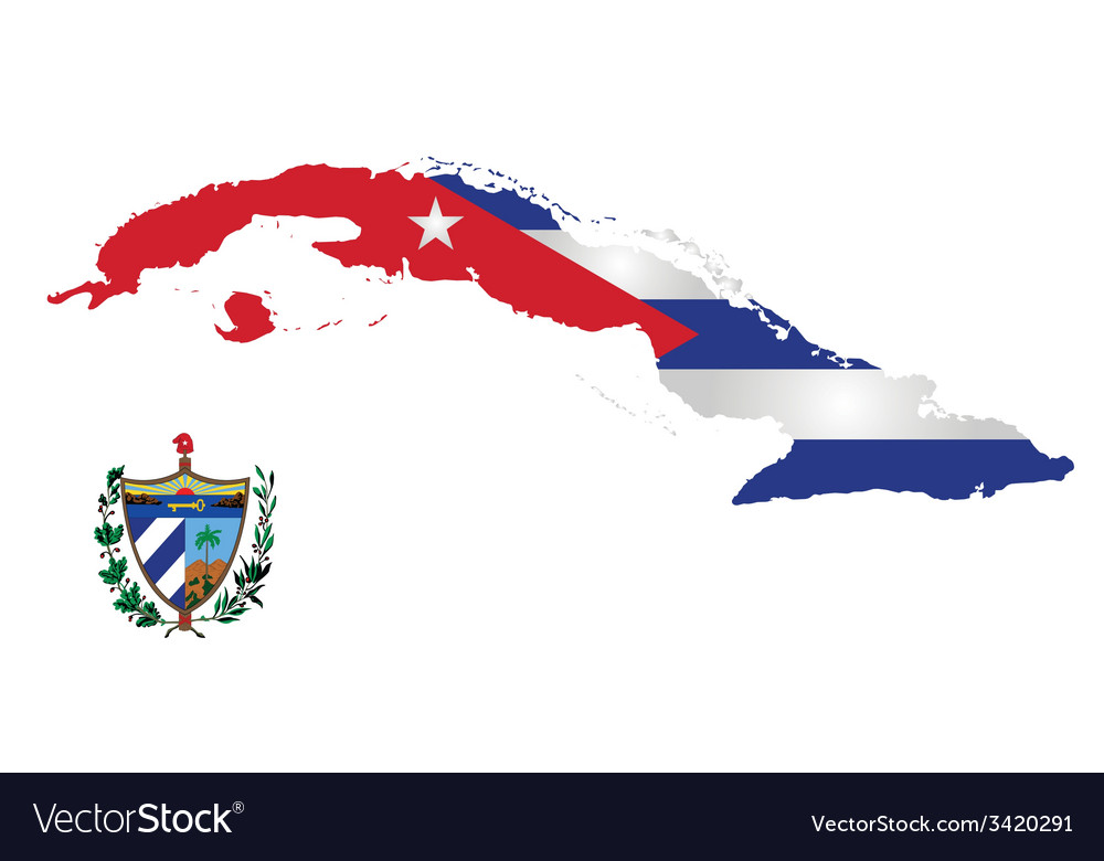 Cuba flag Royalty Free Vector Image - VectorStock