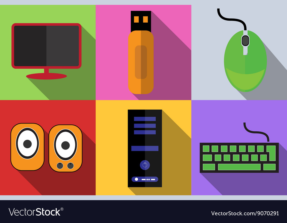 Hardware computer Royalty Free Vector Image - VectorStock