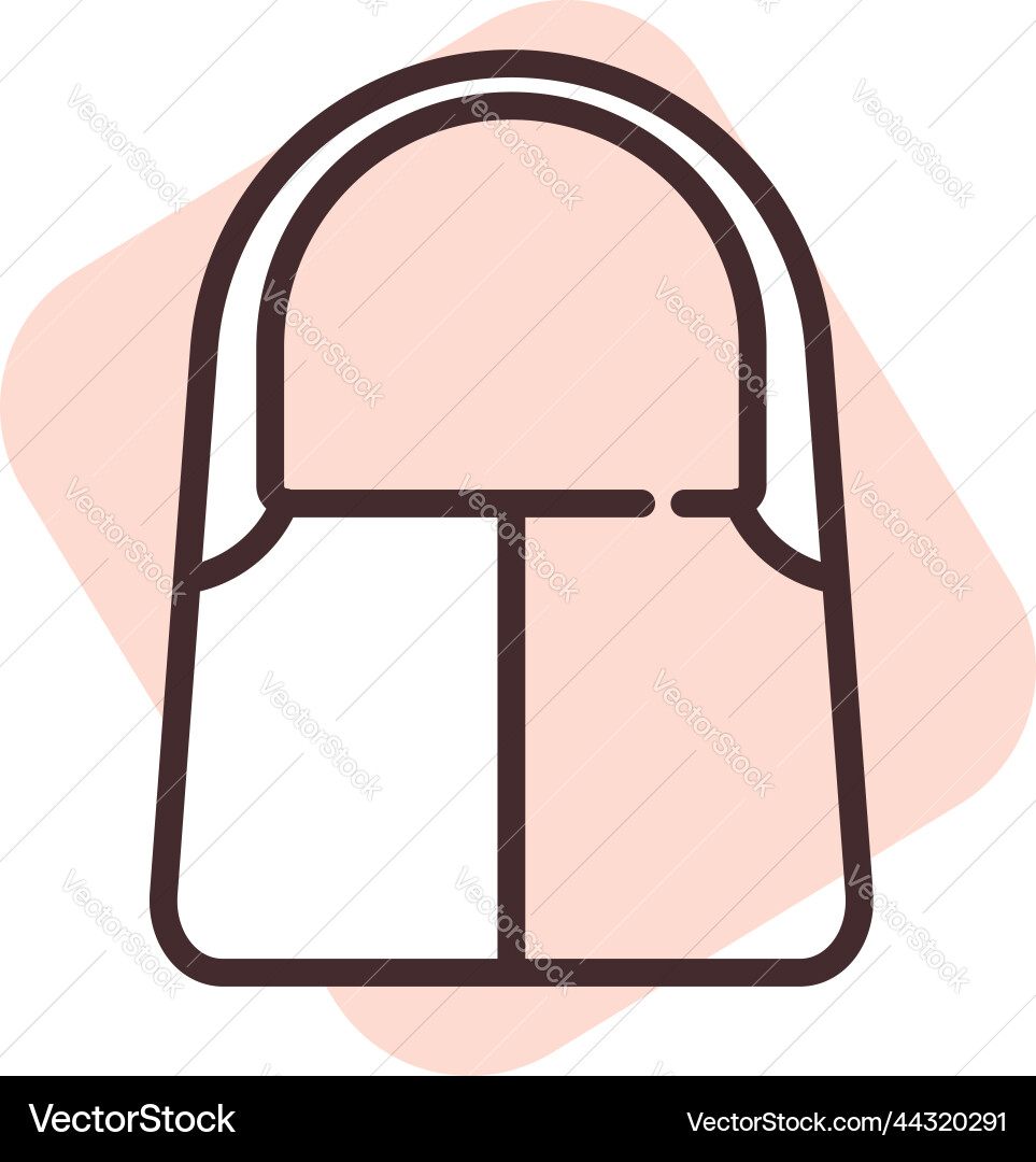 Woman purse on white background Royalty Free Vector Image