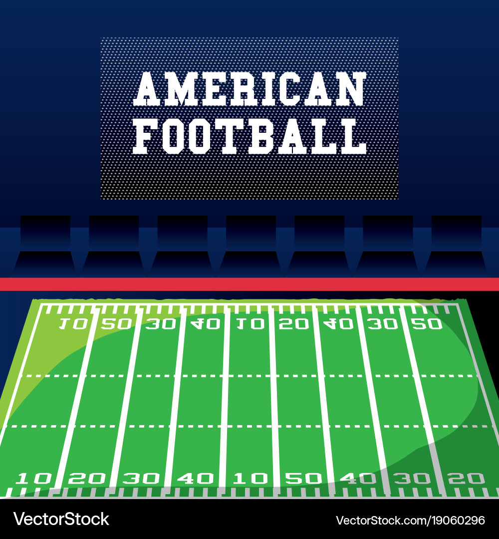 American football design concept Royalty Free Vector Image