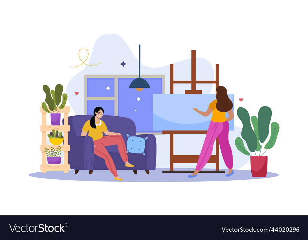 Creative people flat composition Royalty Free Vector Image