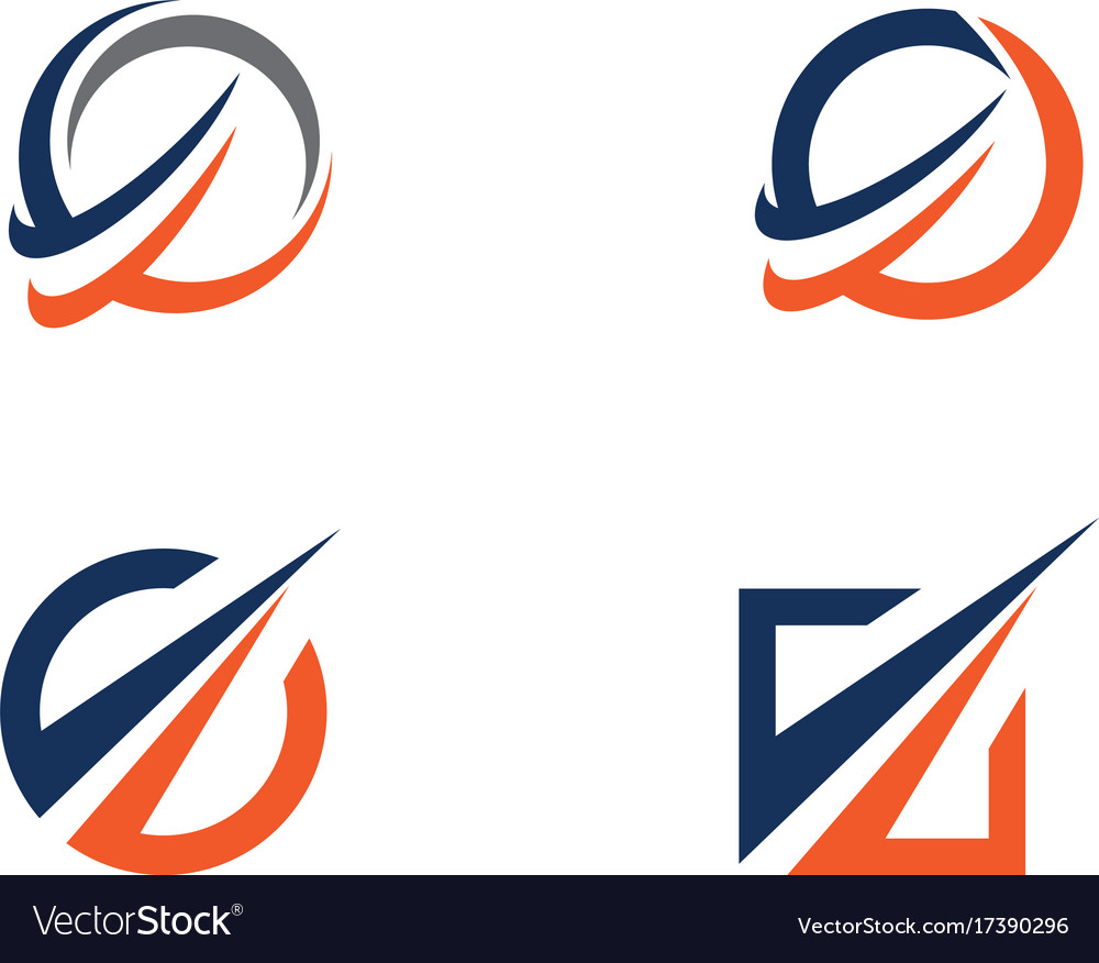 Faster logo template Royalty Free Vector Image