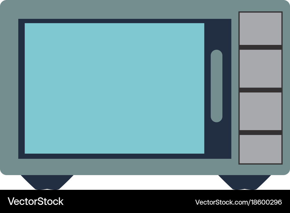 Microwave kitchen appliance Royalty Free Vector Image