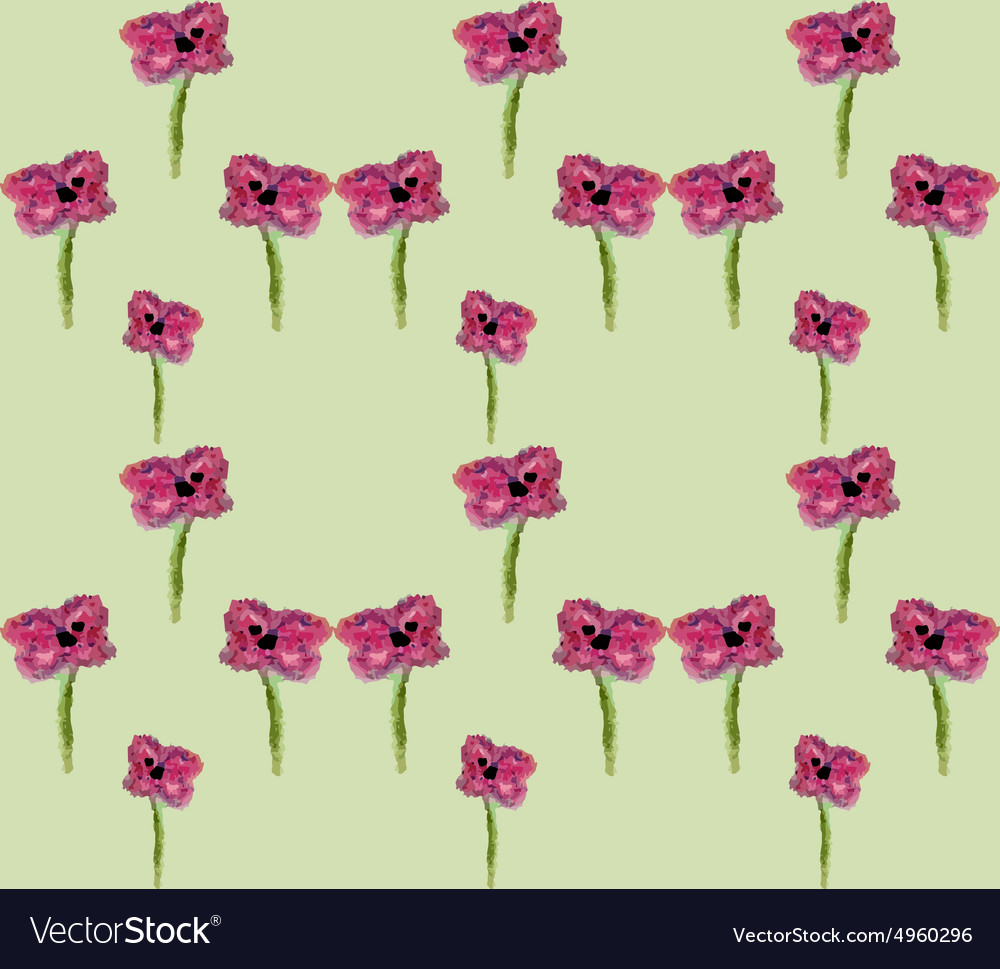 Mosaic flower pattern Royalty Free Vector Image