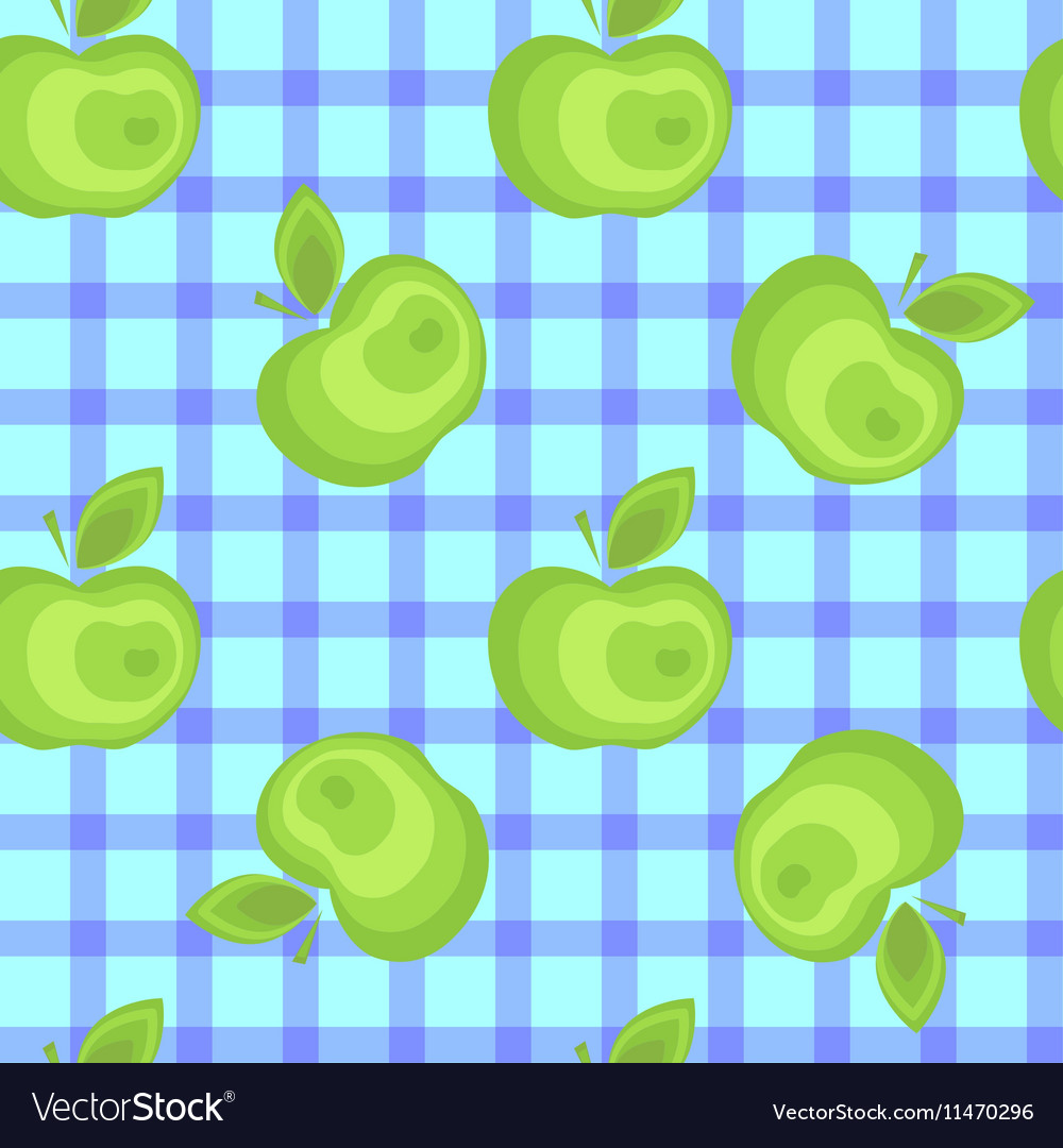 Seamless apple background pattern Royalty Free Vector Image