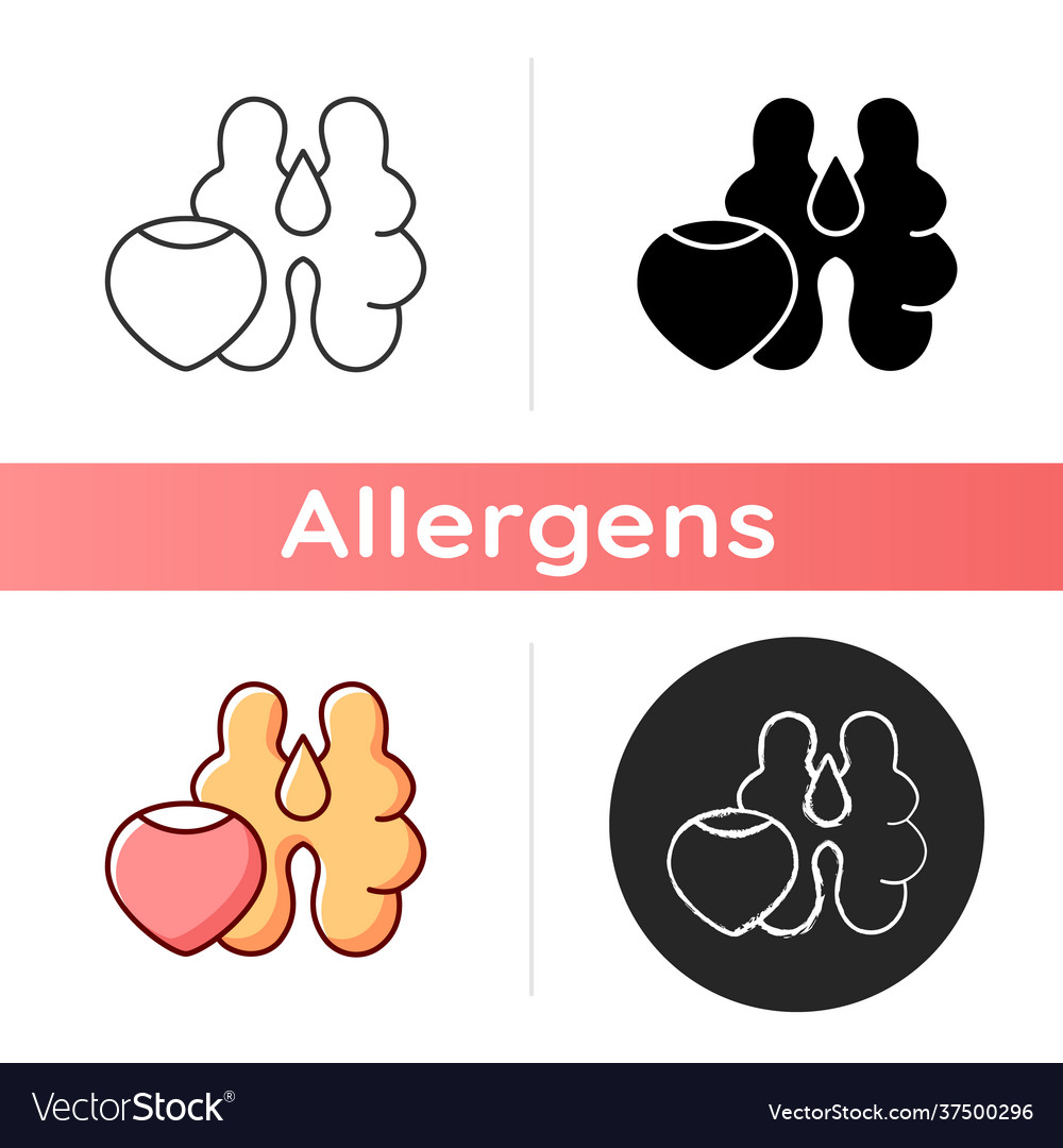 Tree nuts icon Royalty Free Vector Image - VectorStock