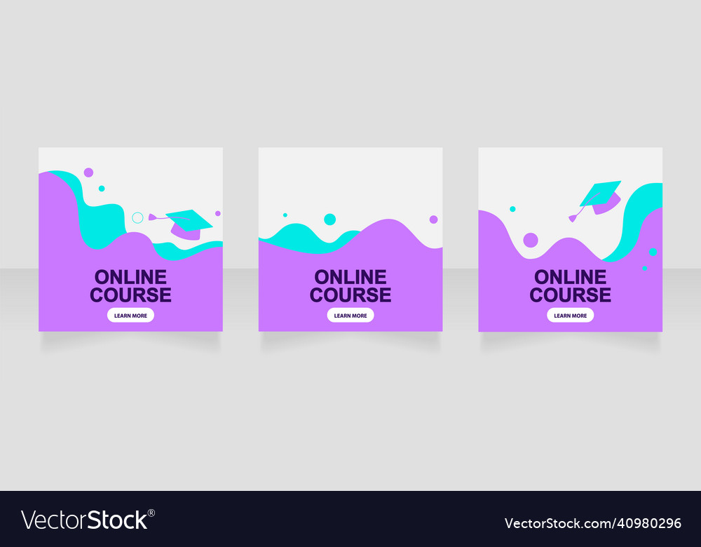 Website designer online course web banner design Vector Image