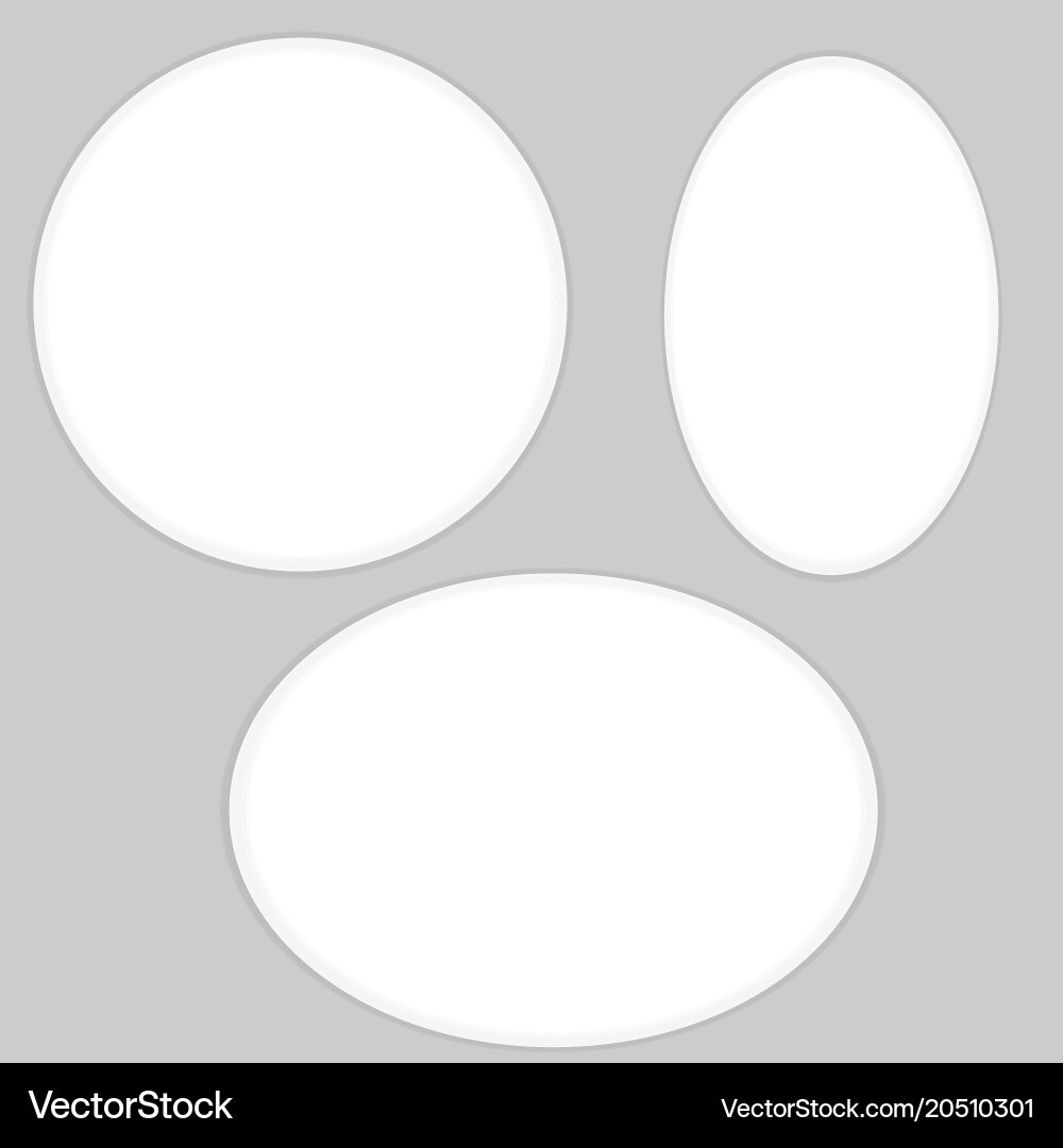 3d picture round frame design realistic Royalty Free Vector