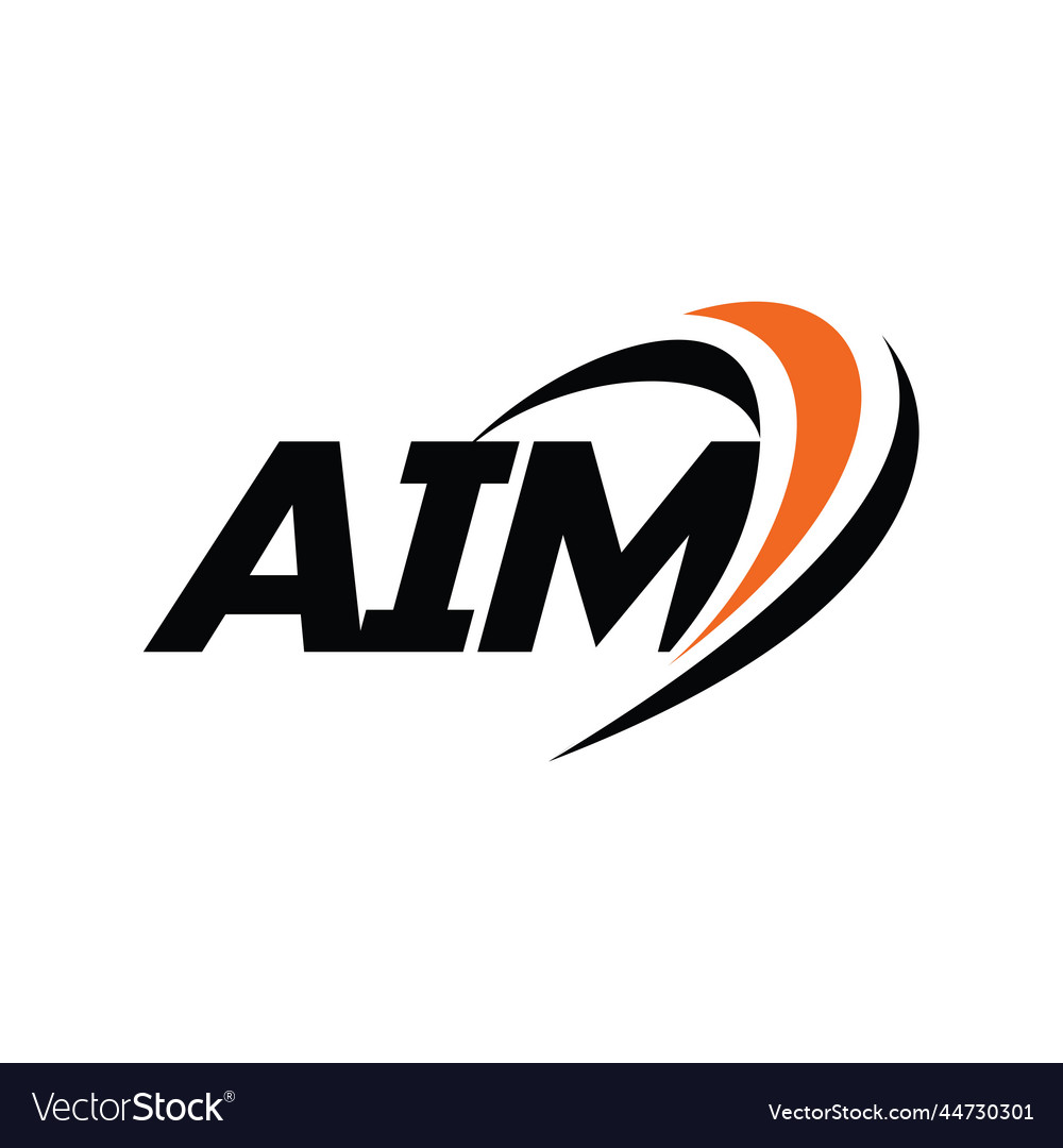 Aim monogram logo Royalty Free Vector Image - VectorStock