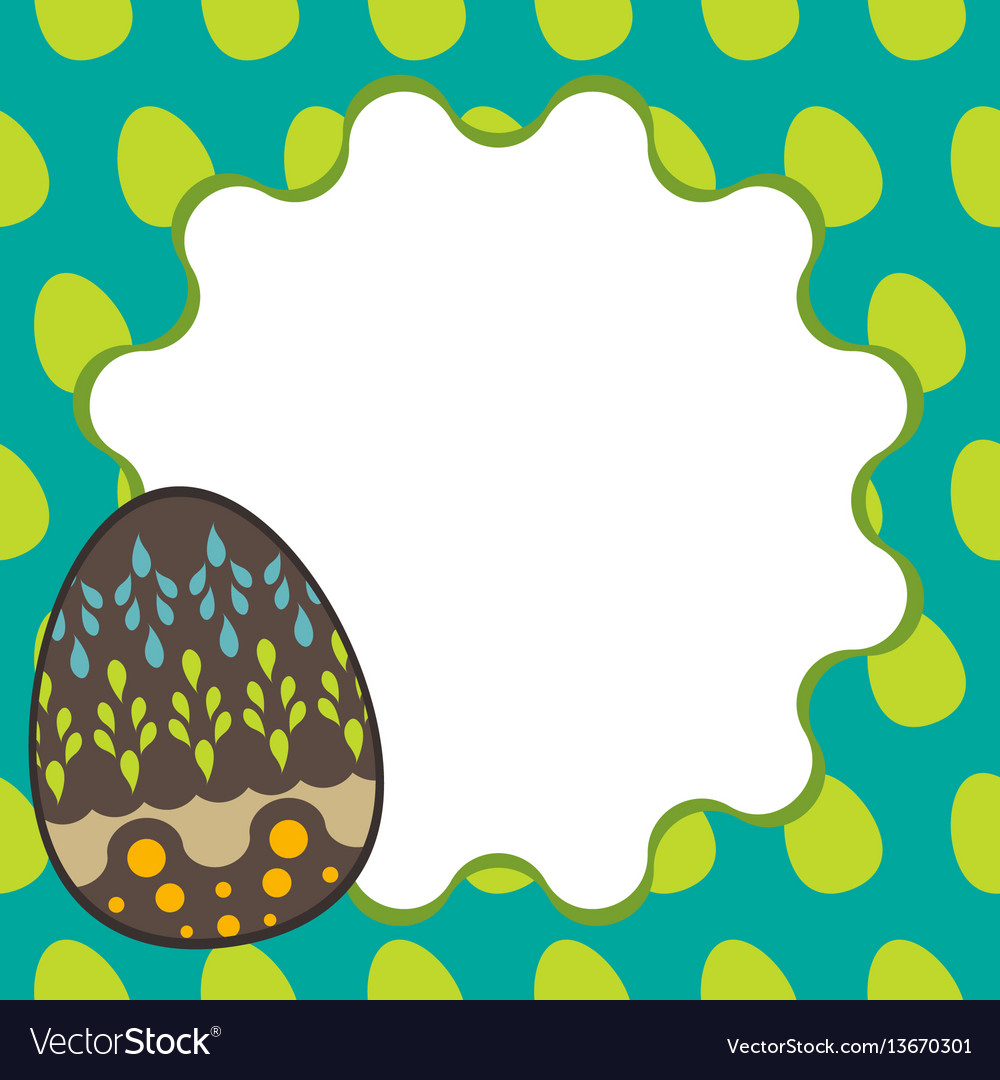 Easter template Royalty Free Vector Image - VectorStock
