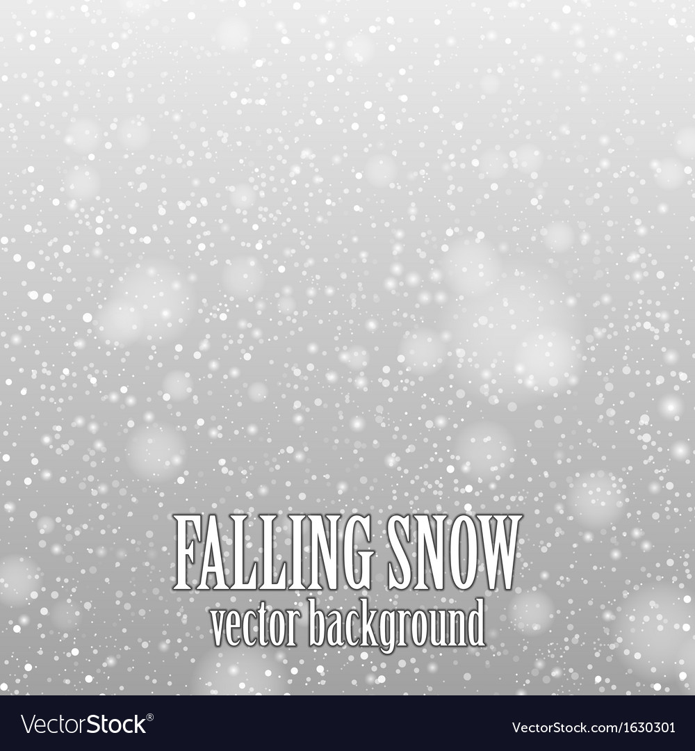 Falling snow Royalty Free Vector Image - VectorStock