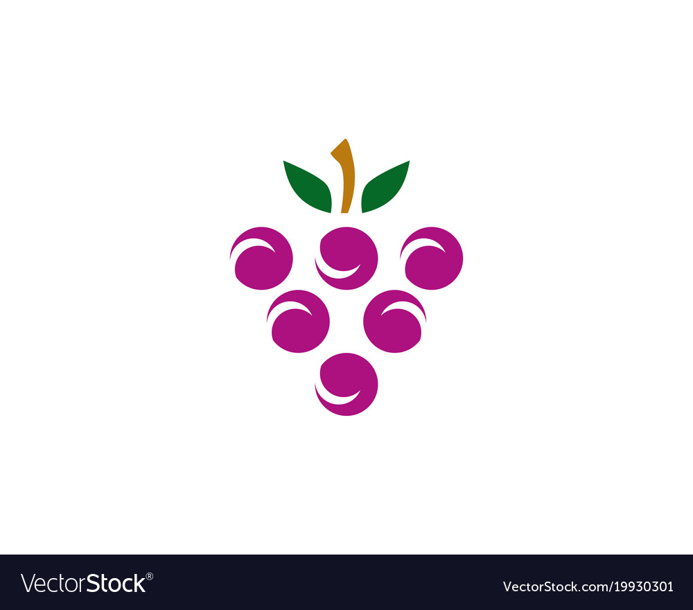 Grape logo Royalty Free Vector Image - VectorStock
