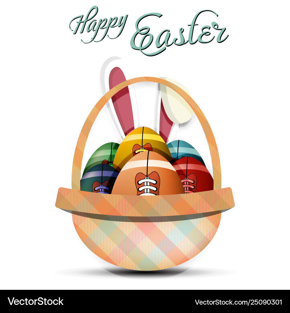 Happy easter football balls in form eggs Vector Image