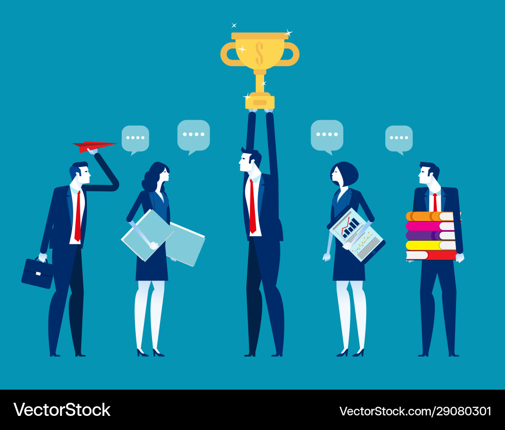 Meet out team concept business Royalty Free Vector Image