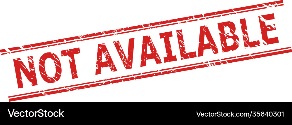 Not available seal with scratched style and double