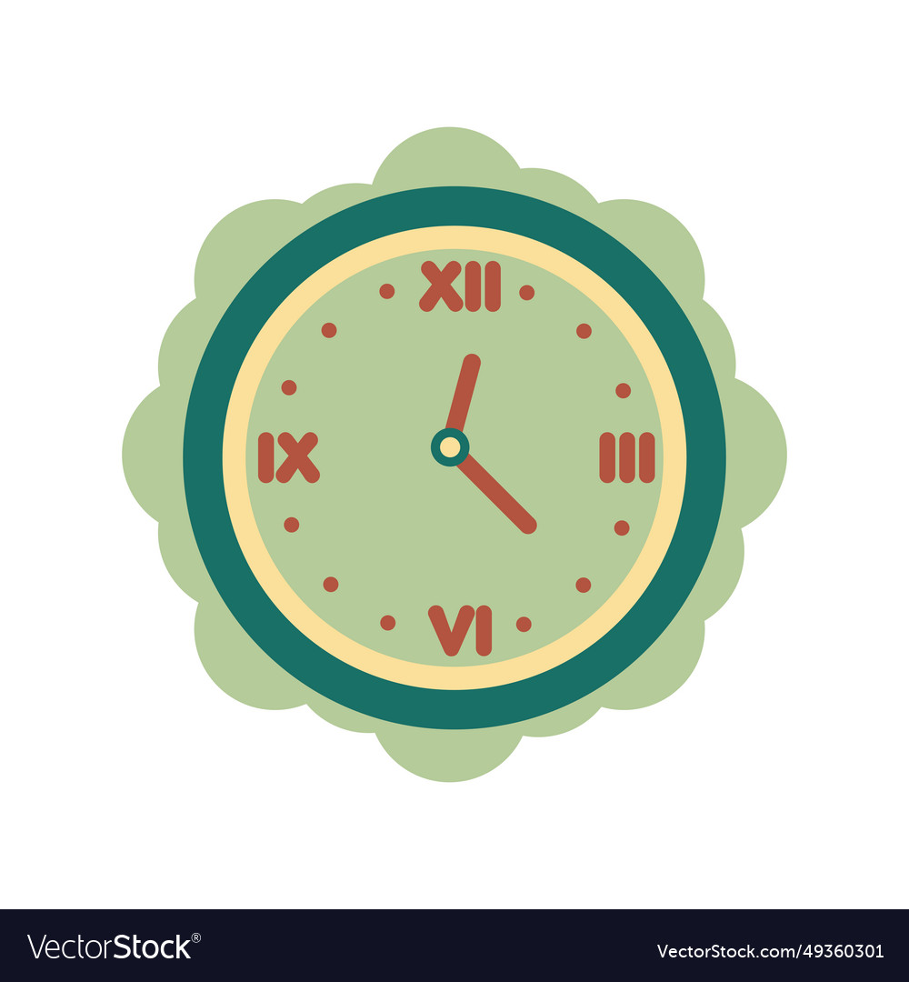 Wall clock icon Royalty Free Vector Image - VectorStock