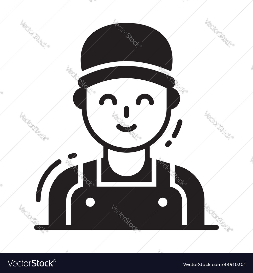 Worker Icon Single Avatar Royalty Free Vector Image