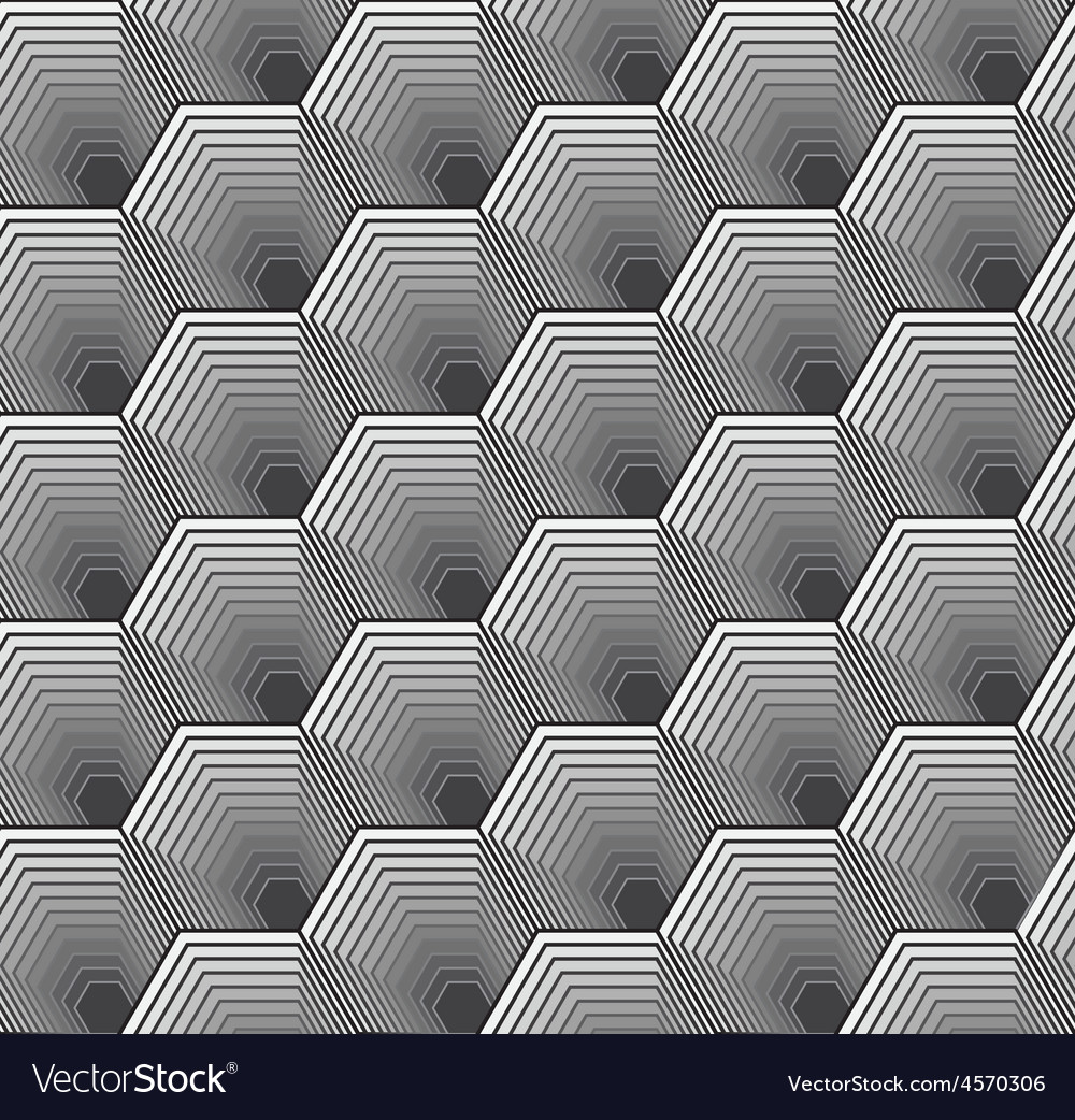 Abstract hexagon pattern Royalty Free Vector Image