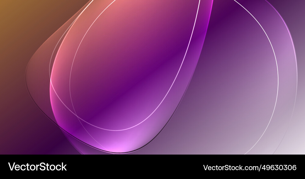 Colorful transparent flowing fluid shapes Vector Image
