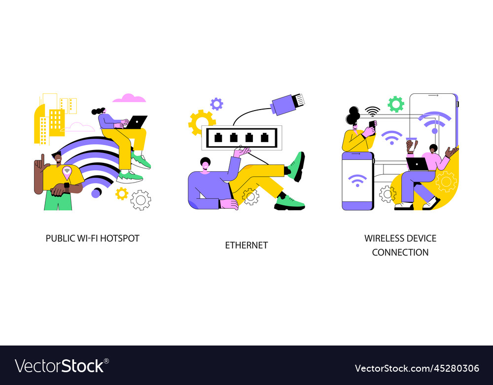Data transfer abstract concept Royalty Free Vector Image