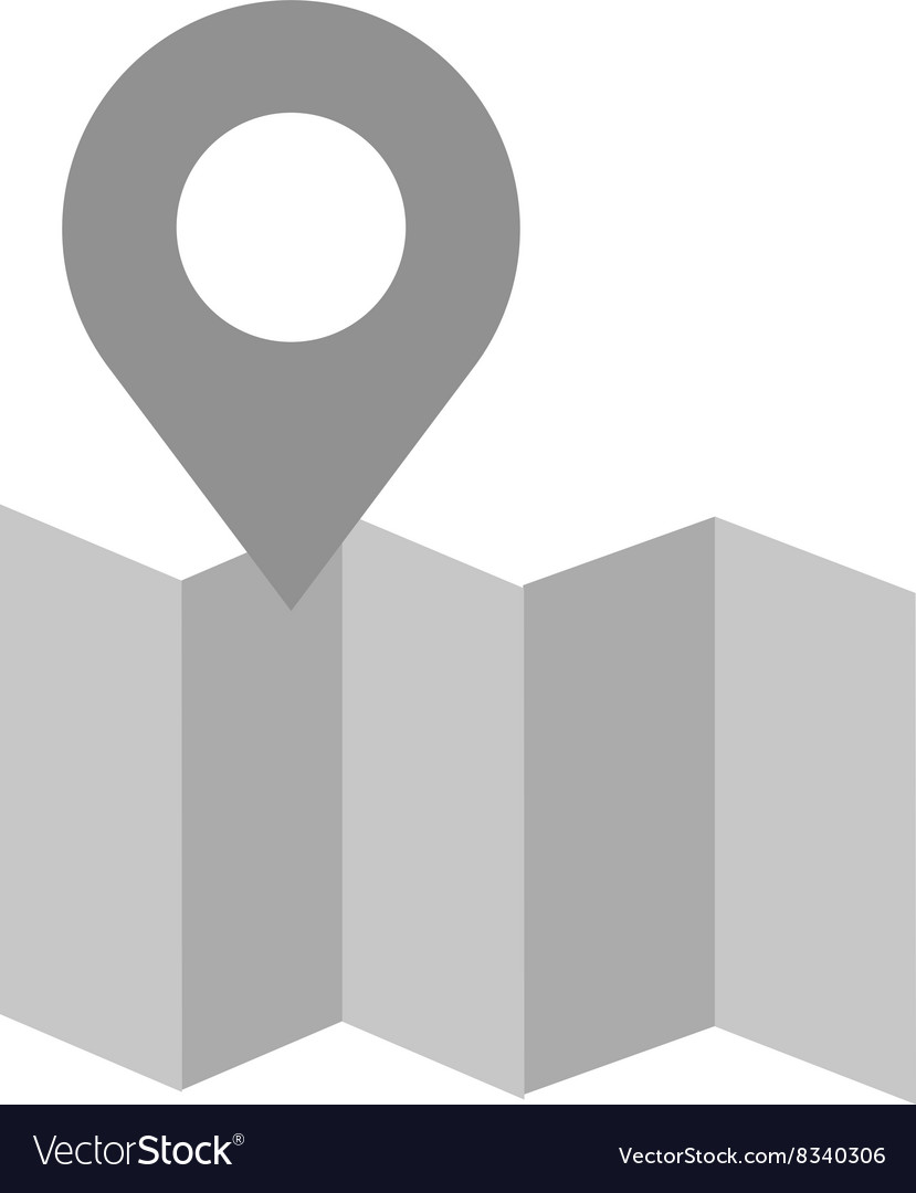 Destination on map Royalty Free Vector Image - VectorStock