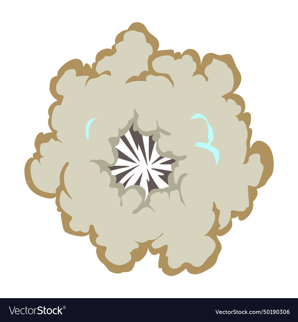 Explosion animation cartoon burst effect Vector Image