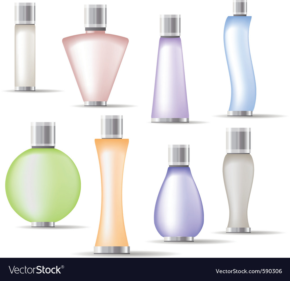 Fragrance bottles Royalty Free Vector Image - VectorStock