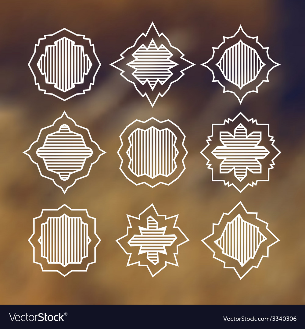 Label elements design Royalty Free Vector Image