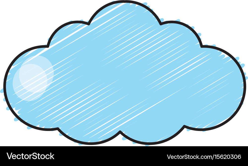 Natural cloud design to fresh weather Royalty Free Vector