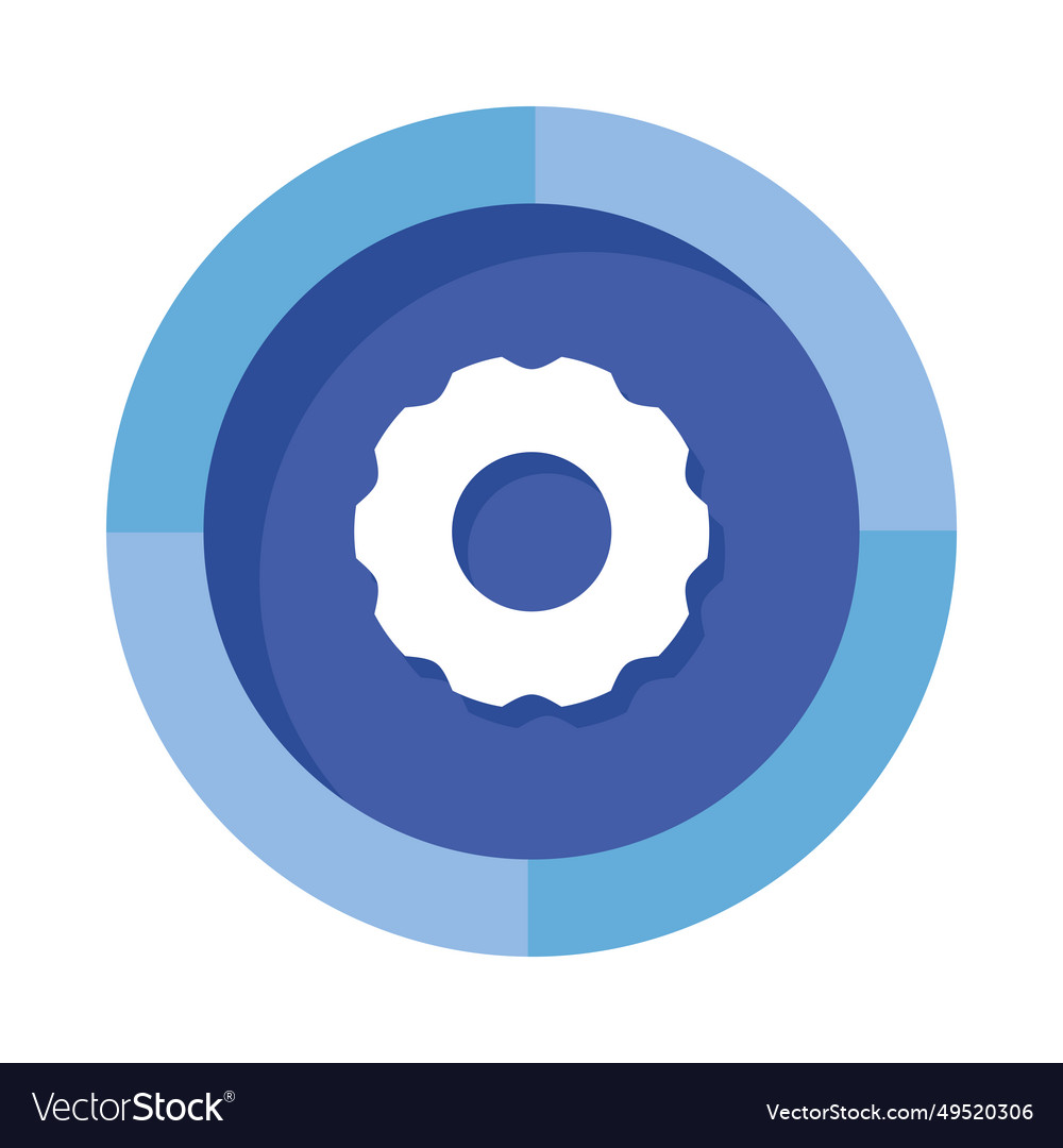 Ui ux element settings Royalty Free Vector Image