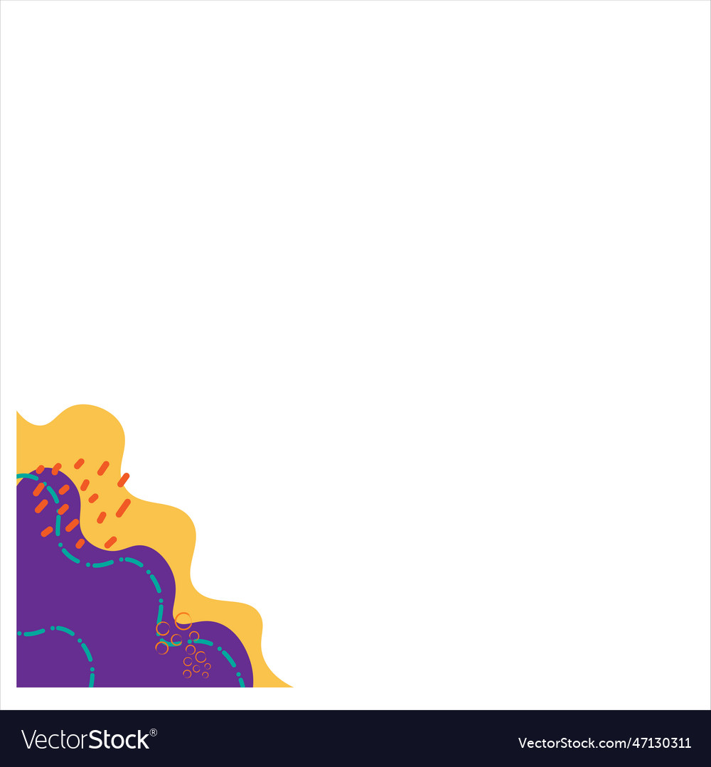 Abstract pattern corner Royalty Free Vector Image