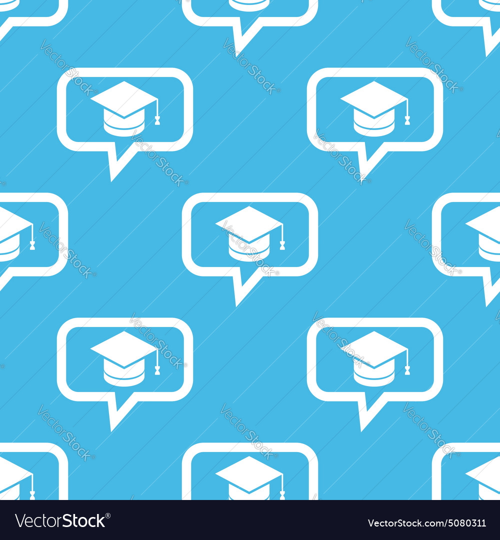 Graduation message pattern Royalty Free Vector Image