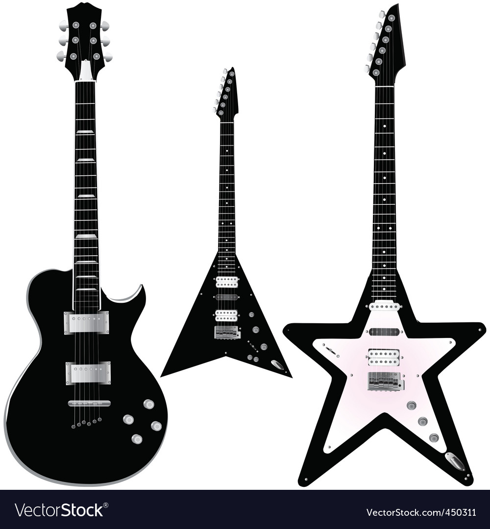Guitars Royalty Free Vector Image - VectorStock