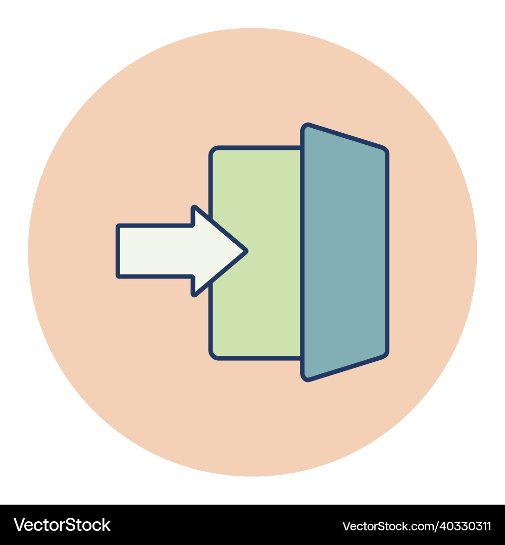 Login isolated icon in trendy flat style Vector Image
