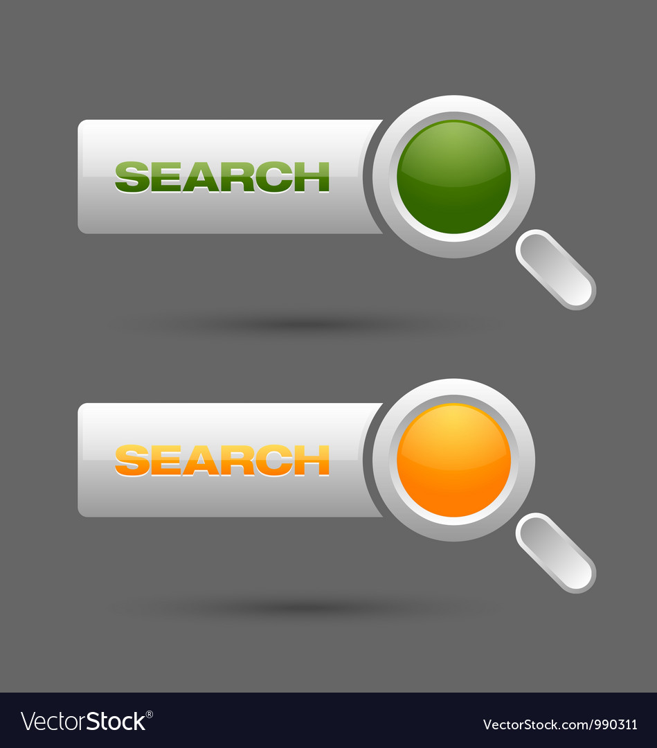 Search buttons Royalty Free Vector Image - VectorStock