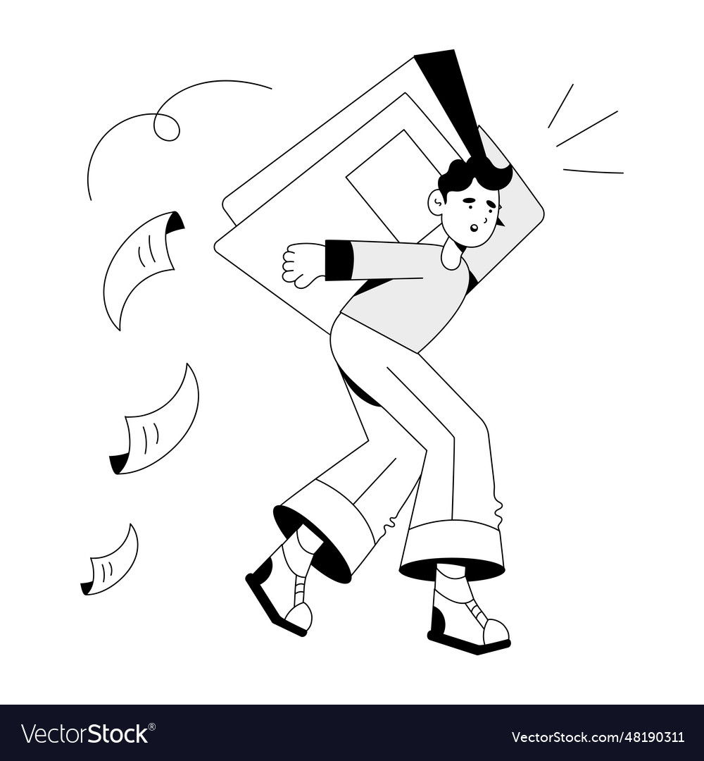 Study load Royalty Free Vector Image - VectorStock