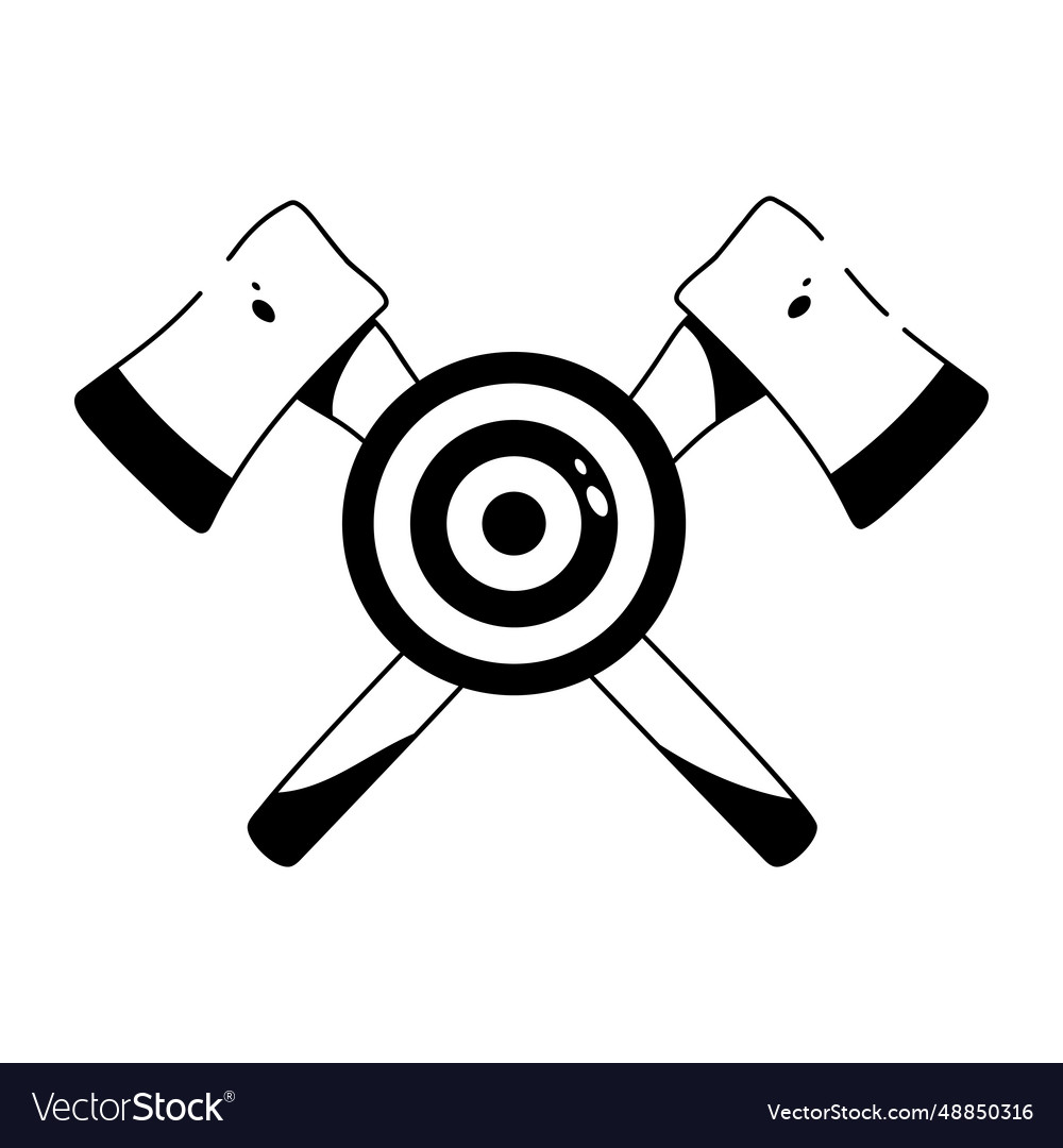 Axe throwing Royalty Free Vector Image - VectorStock