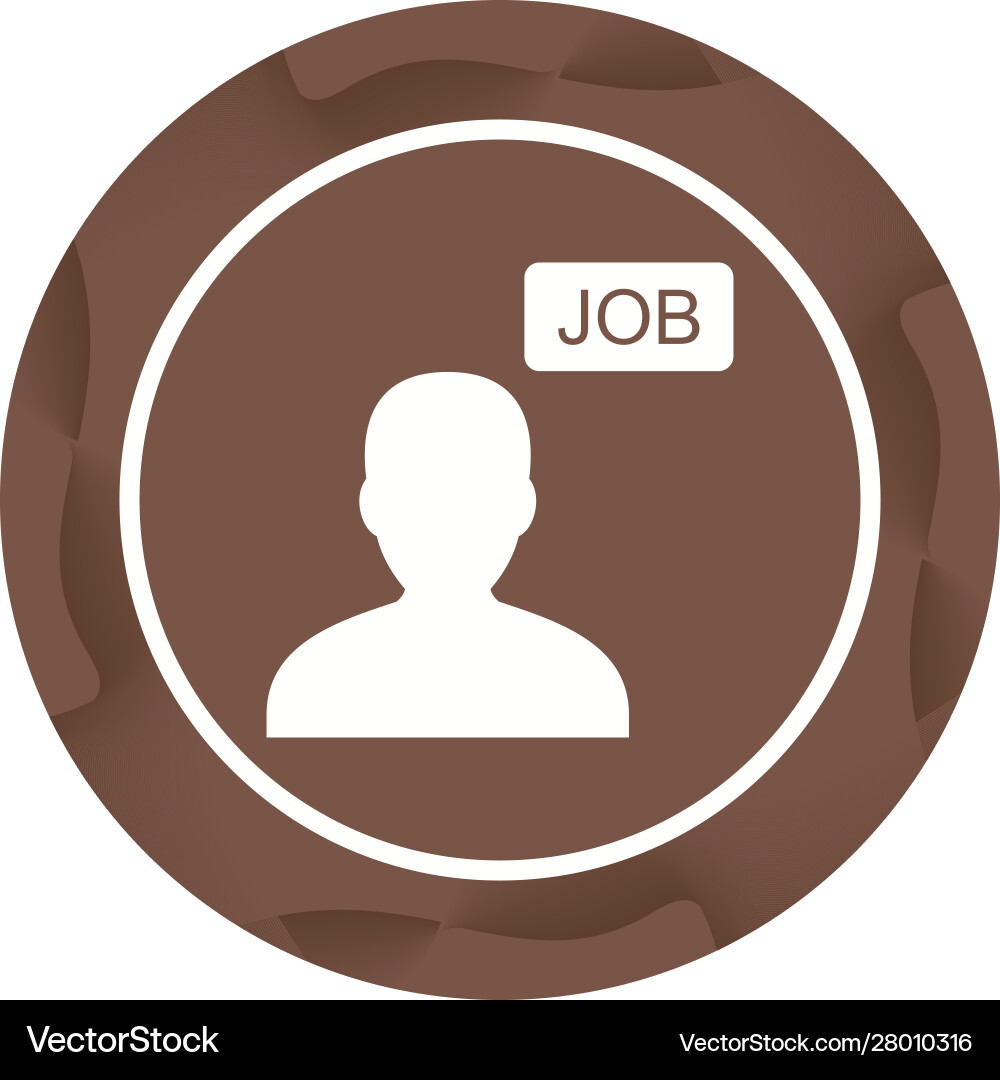 Beautiful job glyph icon Royalty Free Vector Image