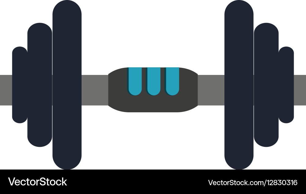 Dumbbell icon image Royalty Free Vector Image - VectorStock
