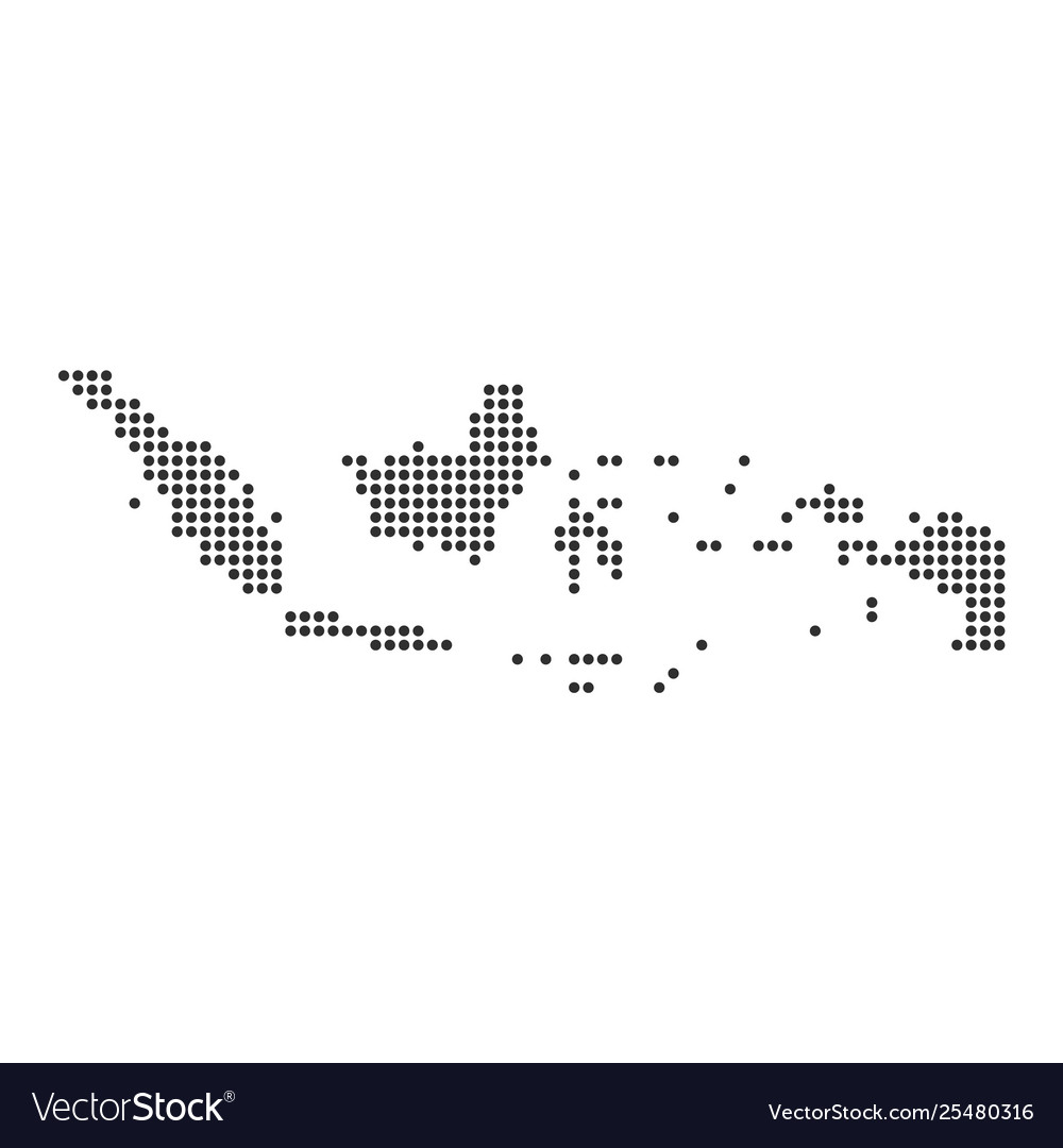 Map with dot Royalty Free Vector Image - VectorStock