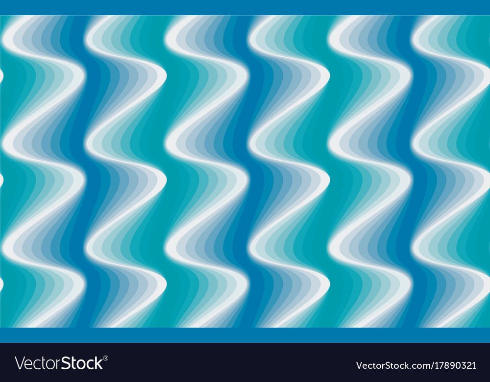 Abstract blue water wave seamless pattern f Vector Image