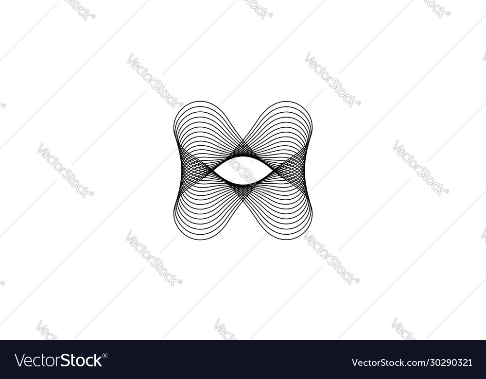 Abstract shape logo design concept Royalty Free Vector Image