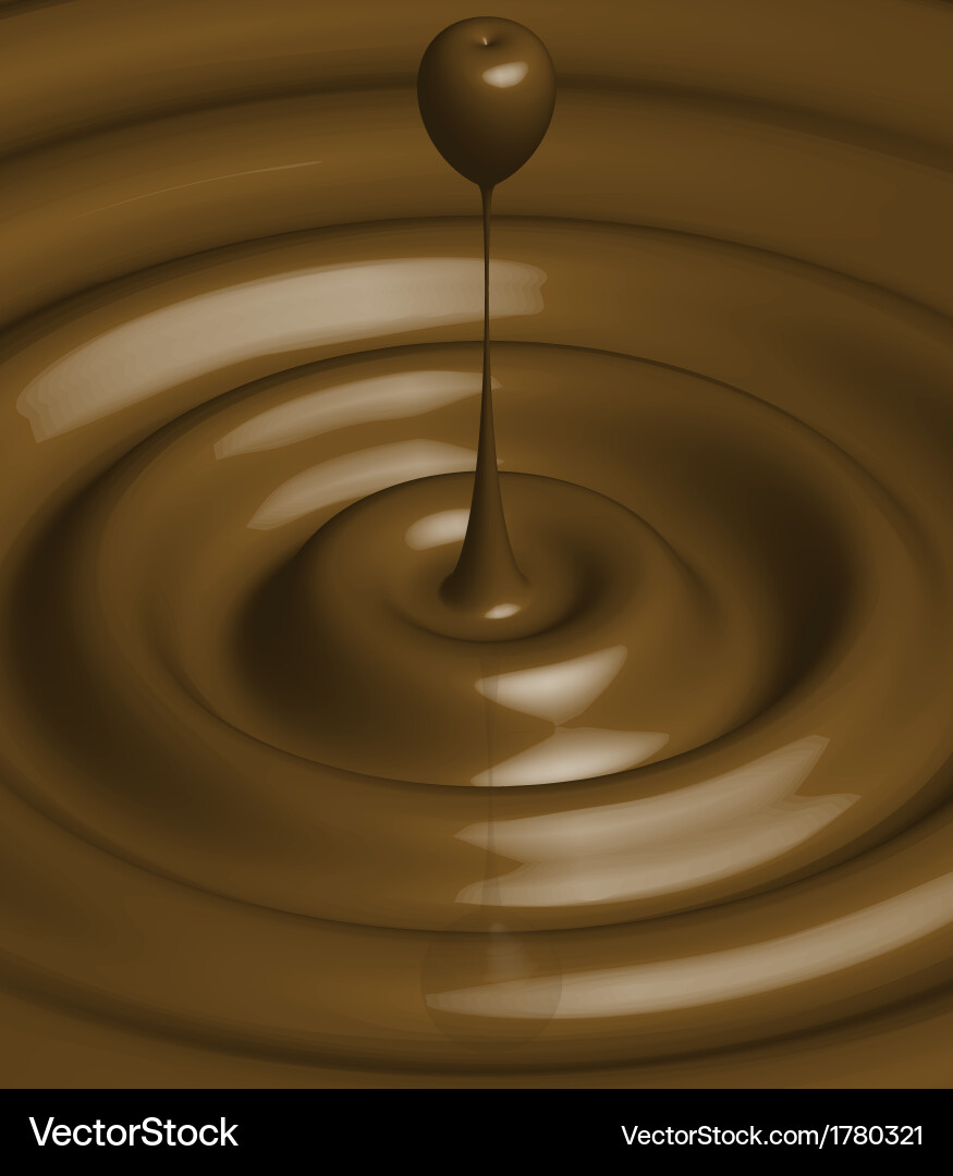 Chocolate ripple Royalty Free Vector Image - VectorStock