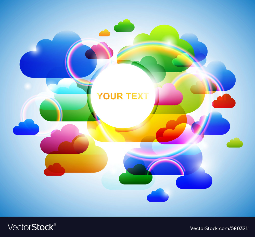Fun clouds Royalty Free Vector Image - VectorStock