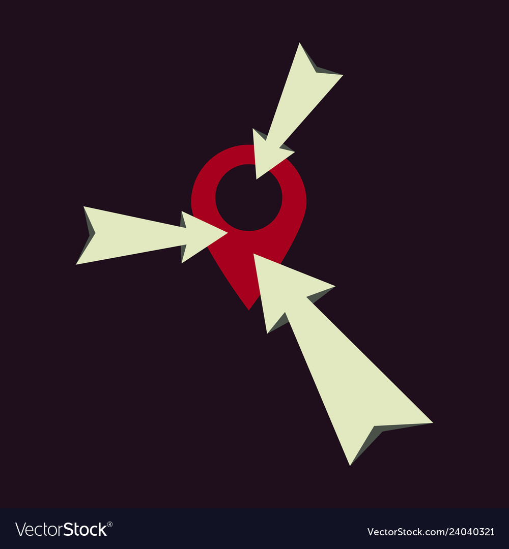 Geo location targeting with gps positioning Vector Image