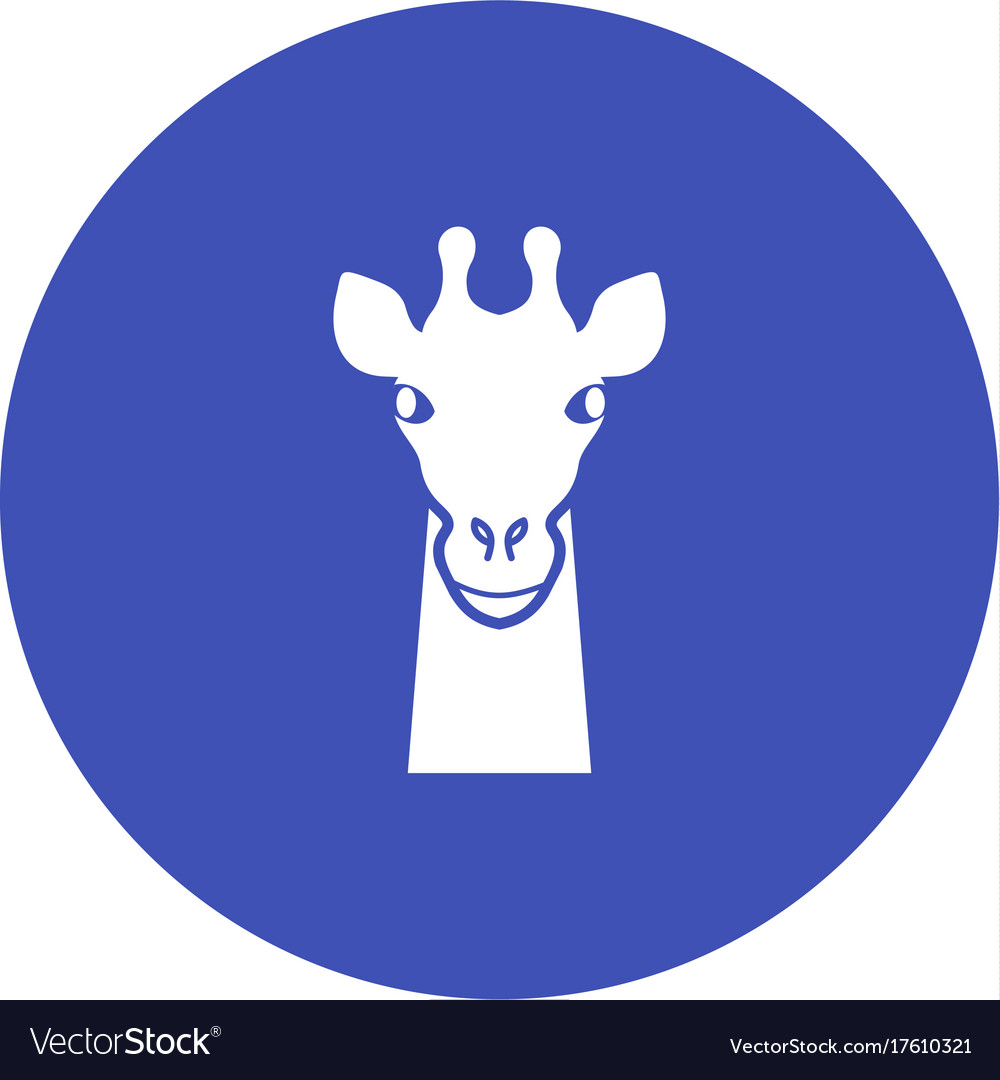 Giraffe face Royalty Free Vector Image - VectorStock