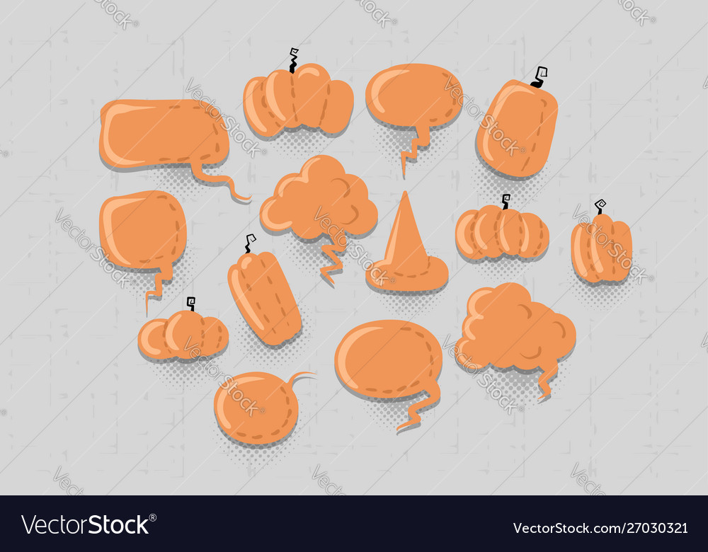Happy halloween comic speech bubble for text Vector Image