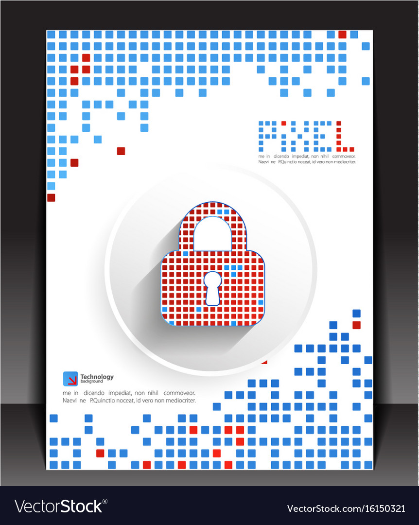 Pixel protection concept Royalty Free Vector Image